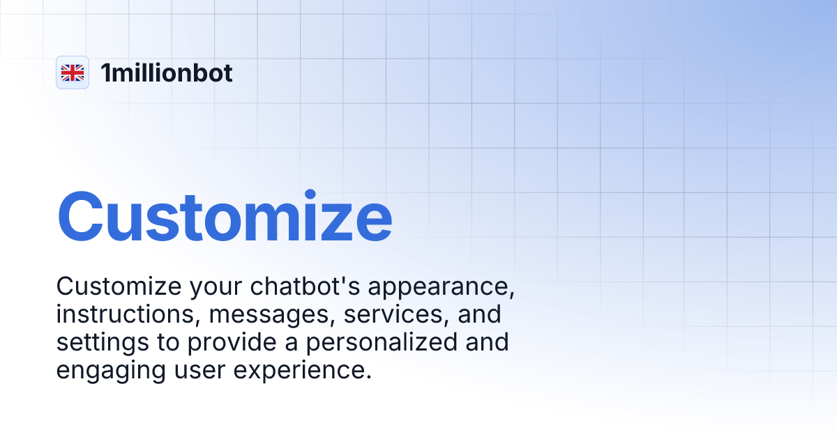Customize | 1millionbot